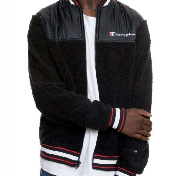 Champion | Jackets & Coats | Like New Champion Sherpa Fleece Baseball ...